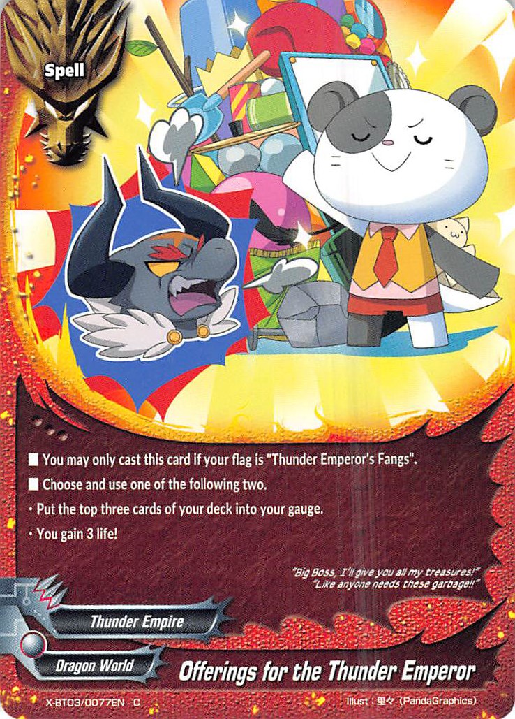 Offerings for the Thunder Emperor - Overturn! Thunder Empire!! - Future ...