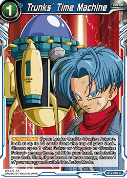 Trunks' Time Machine - Union Force - Dragon Ball Super CCG