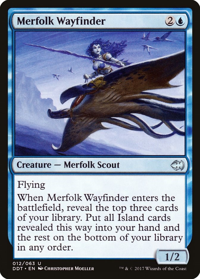Merfolk Wayfinder - Duel Decks: Merfolk vs. Goblins - Magic: The Gathering