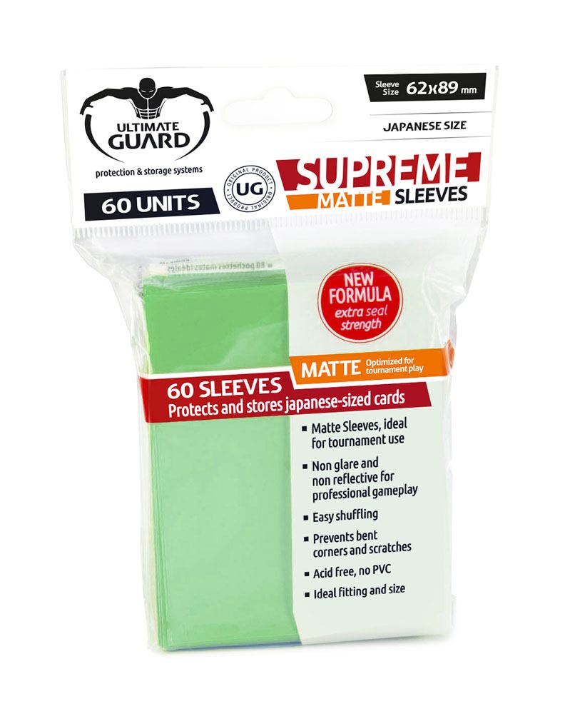 Double Matte Sleeve - Supreme Sleeves Japanese Size Matte Light Green ...