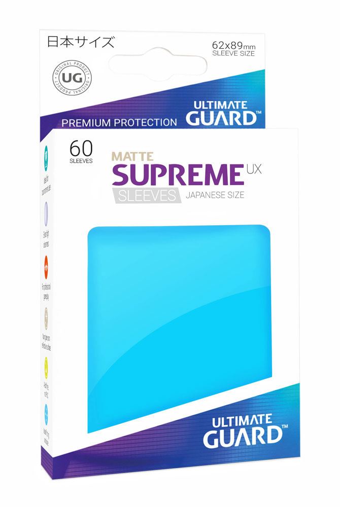 Double Matte Sleeve - Supreme UX Sleeves Japanese Light Blue (60-Pack ...