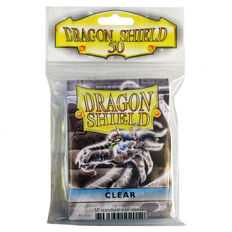 Dragon Shield Classic - Clear (50-Pack) - Dragon Shield Card Sleeves ...