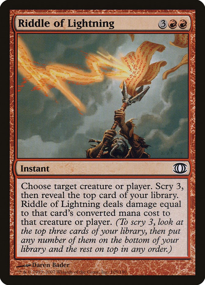 Riddle of Lightning - Future Sight - Magic: The Gathering