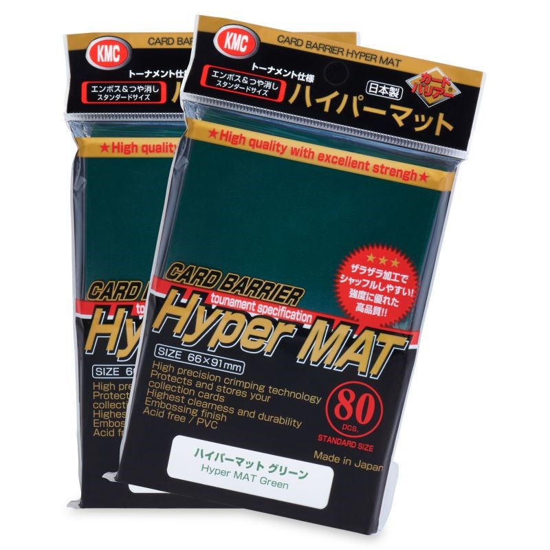 KMC Card Barrier - Hyper Matte - Green (80-Pack) - KMC Card Sleeves ...