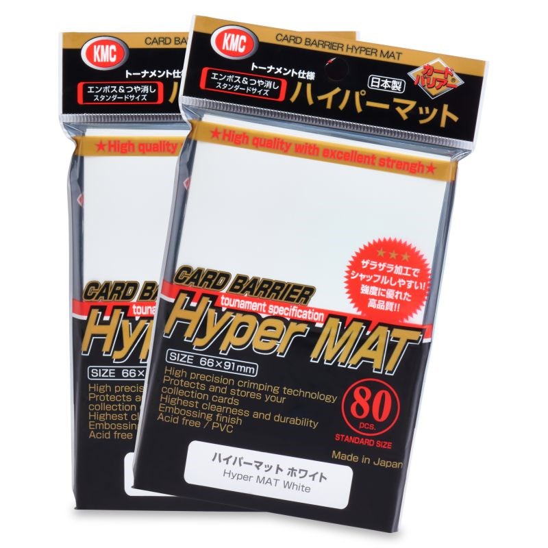 KMC Card Barrier - Hyper Matte - White (80-Pack) - KMC Card Sleeves ...