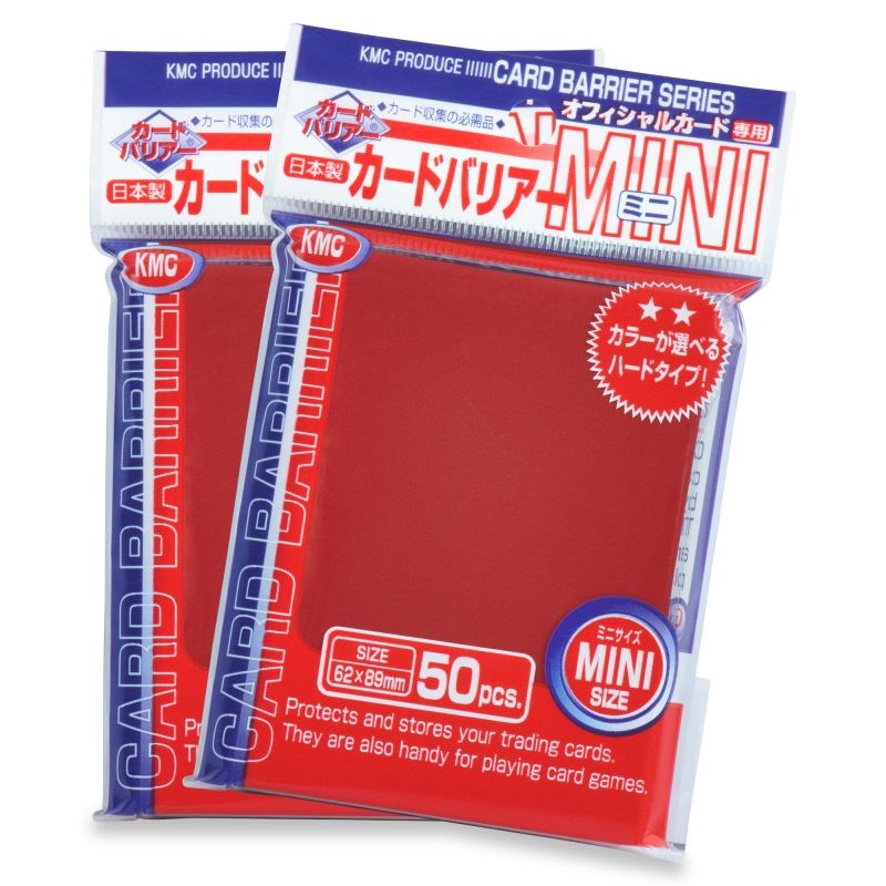 KMC Card Barrier - Mini Series - Metallic Red (50-Pack) - KMC Card ...