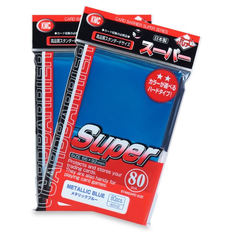 KMC Card Barrier - Super Series - Metallic Blue (80-Pack) - KMC Card ...