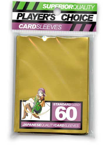 Player's Choice Standard Card Sleeves - Gold (60-Pack) - Player's ...