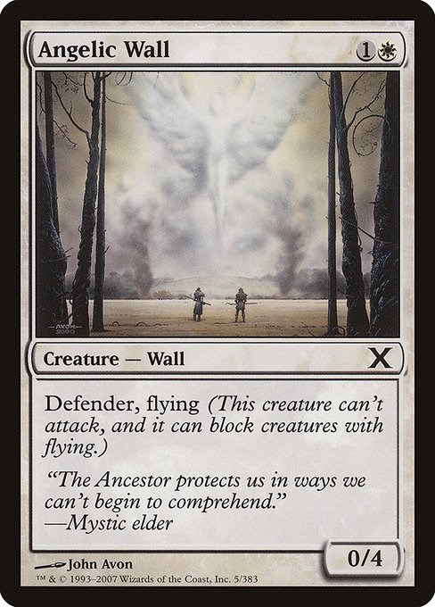 Angelic Wall - 10th Edition - Magic: The Gathering