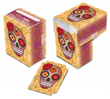Dia De Los Muertos Pink Skull Deck Box - Ultra Pro Deck Boxes - Deck Boxes