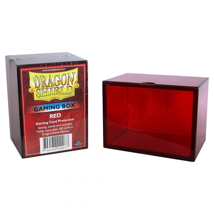 Dragon Shield Gaming Box - Red (Holds 75+) - Dragon Shield Deck Boxes ...