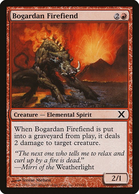 Bogardan Firefiend - 10th Edition - Magic: The Gathering