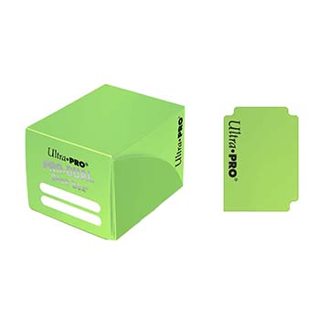 PRO Dual Light Green Deck Box (Small) - Ultra Pro Deck Boxes - Deck Boxes