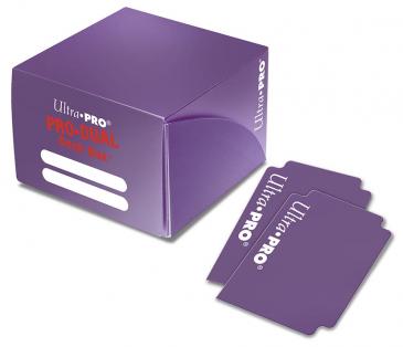 PRO Dual Purple Deck Box (Standard) - Ultra Pro Deck Boxes - Deck Boxes