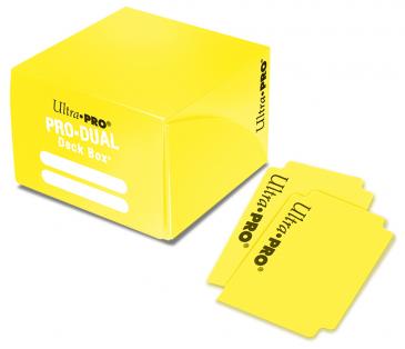 PRO Dual Yellow Deck Box (Standard) - Ultra Pro Deck Boxes - Deck Boxes