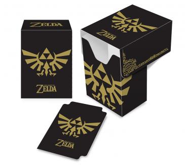 The Legend of Zelda: Black & Gold Full-View Deck Box - Ultra Pro Deck ...