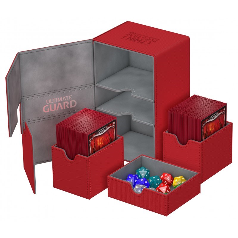 Twin Flip 'n' Tray Deck Case - Red (Holds 160+) - Ultimate Guard Deck ...