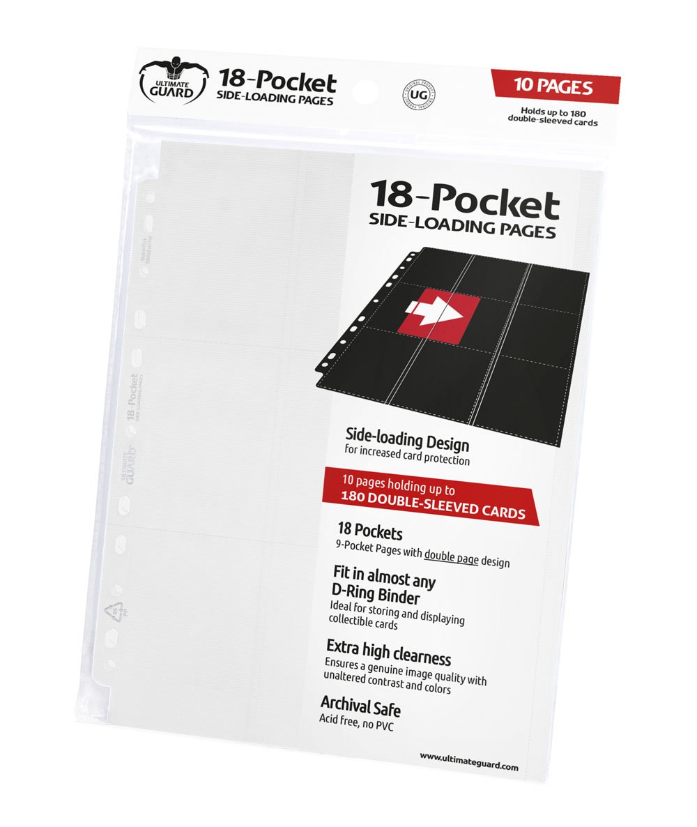 Double-Sided Side-Loading 9-Pocket Pages - 11-Holes, White (10-Pack ...