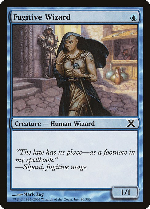 Fugitive Wizard - 10th Edition - Magic: The Gathering
