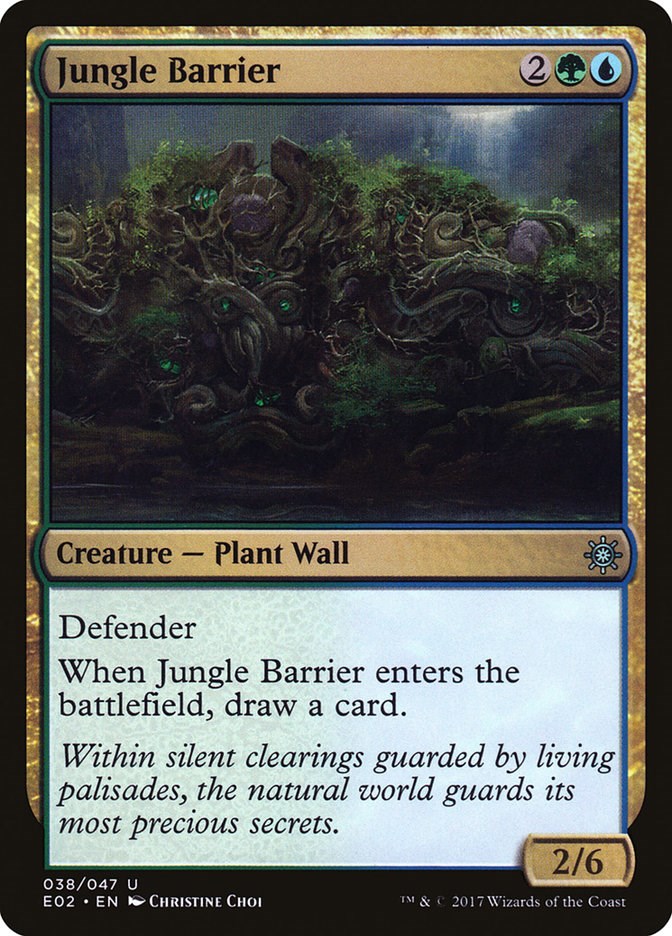 Jungle Barrier - Explorers of Ixalan - Magic: The Gathering
