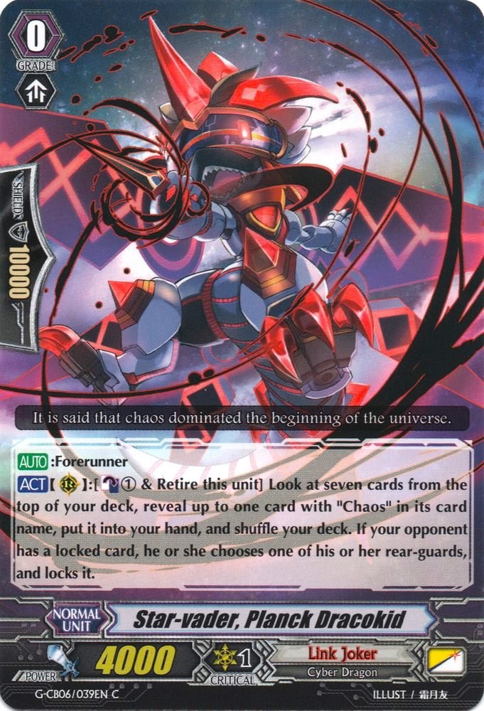 Star-vader, Planck Dracokid - G-CB06: Rondeau of Chaos and Salvation - Cardfight Vanguard