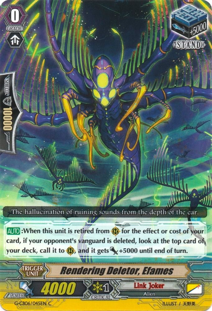 Rendering Deletor, Efames - G-CB06: Rondeau of Chaos and Salvation - Cardfight Vanguard