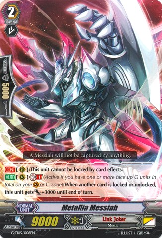 Metallia Messiah - G-TD15: Messiah Dragon of Rebirth - Cardfight Vanguard