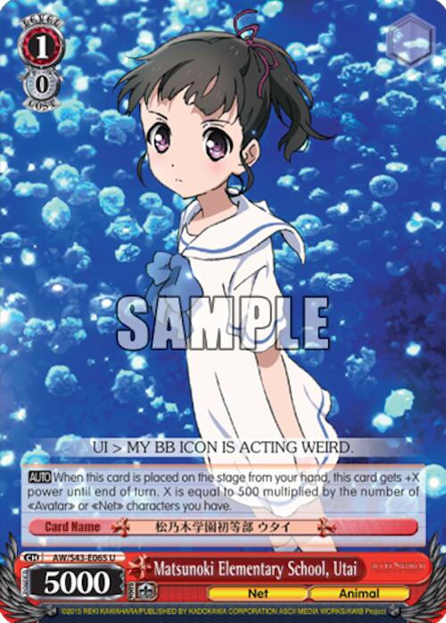 Matsunoki Elementary School, Utai - Accel World -Infinite Burst ...