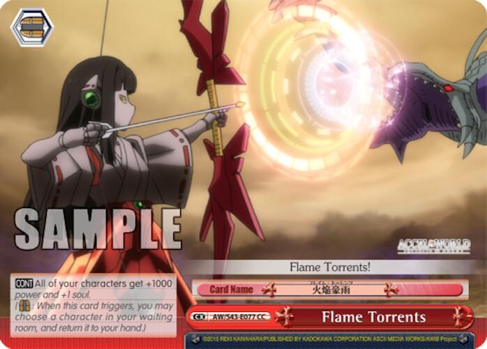Flame Torrents - Accel World -Infinite Burst- - Weiss Schwarz