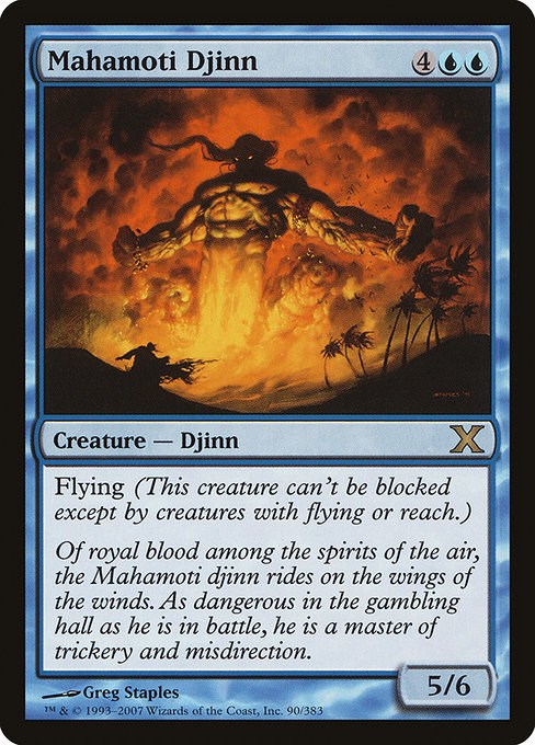 Mahamoti Djinn - 10th Edition - Magic: The Gathering