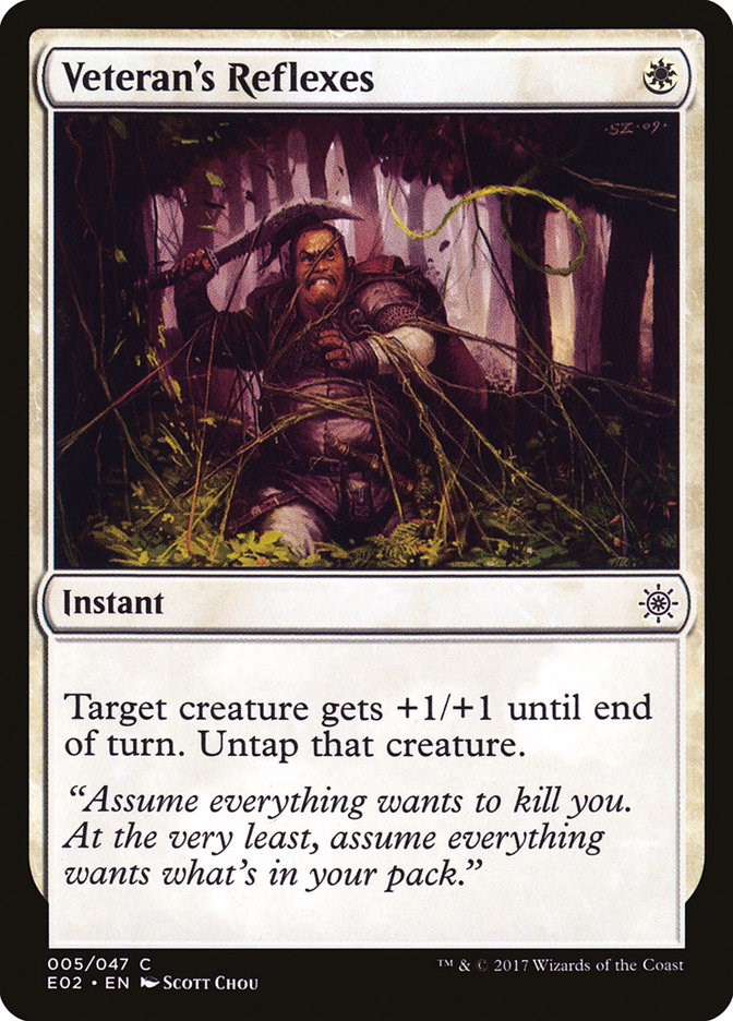 Veteran's Reflexes - Explorers of Ixalan - Magic: The Gathering