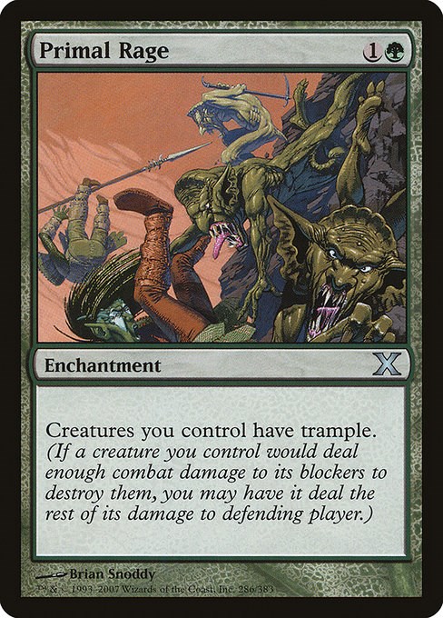 Primal Rage - 10th Edition - Magic: The Gathering