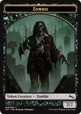 Zombie Token - Unstable - Magic: The Gathering