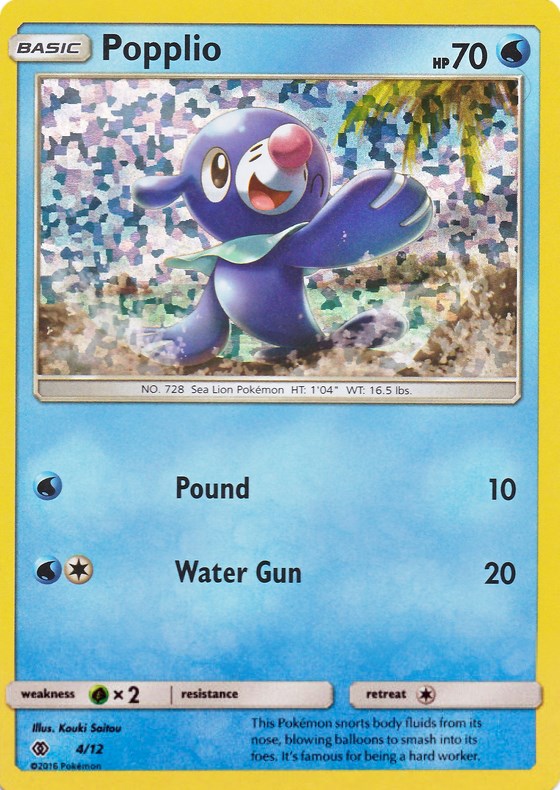 Popplio - 4/12 - McDonald's Promos 2017 - Pokemon
