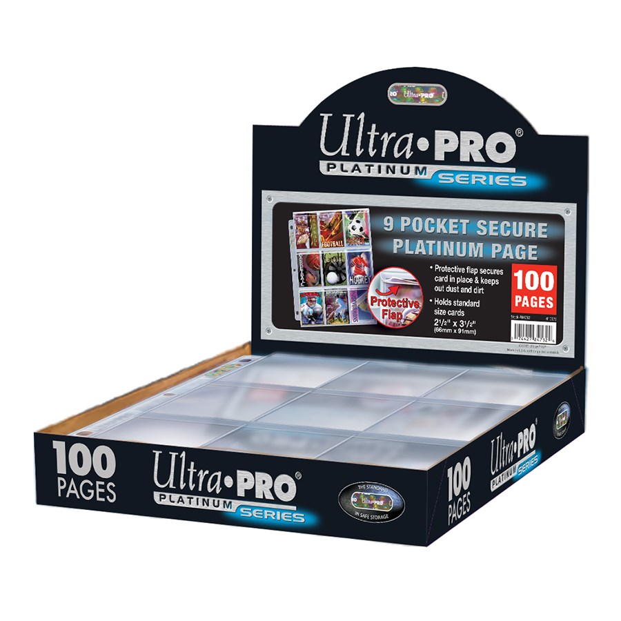 Ultra Pro Platinum Hologram Secure Standard 9-Pocket Pages - 3-Holes ...