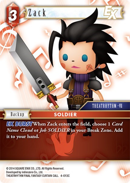 Zack EX - Opus IV - Final Fantasy TCG