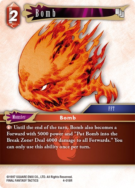 Bomb - Opus IV - Final Fantasy TCG