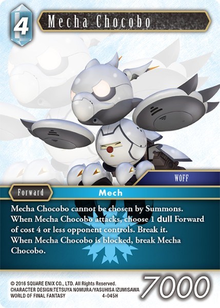 Mecha Chocobo - Opus IV - Final Fantasy TCG