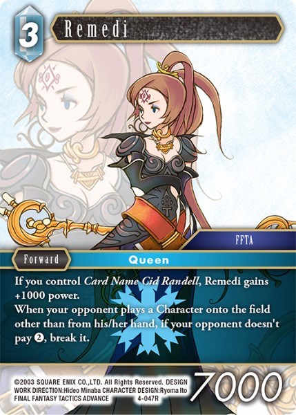 Remedi - Opus IV - Final Fantasy TCG
