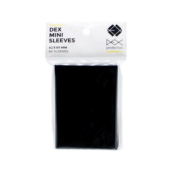Dex Protection Mini Card Sleeves - Black (60-Pack) - Dex Protection ...