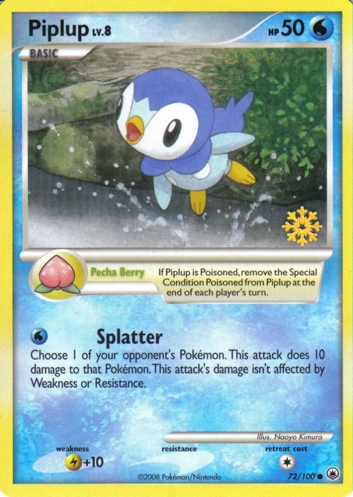 Piplup - 72/100 - Countdown Calendar Promos - Pokemon