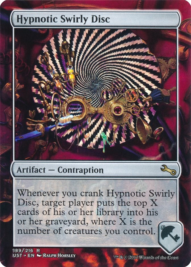Hypnotic Swirly Disc - Unstable - Magic: The Gathering