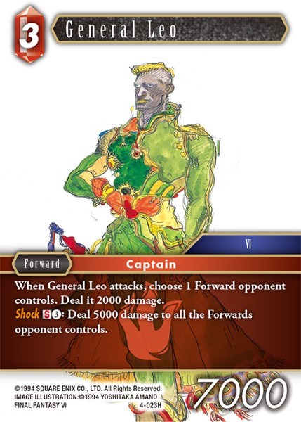 General Leo - Opus IV - Final Fantasy TCG