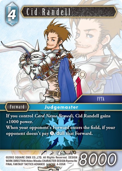 Cid Randell - Opus IV - Final Fantasy TCG