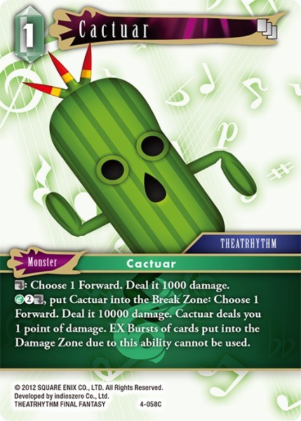 Cactuar - Opus IV - Final Fantasy TCG