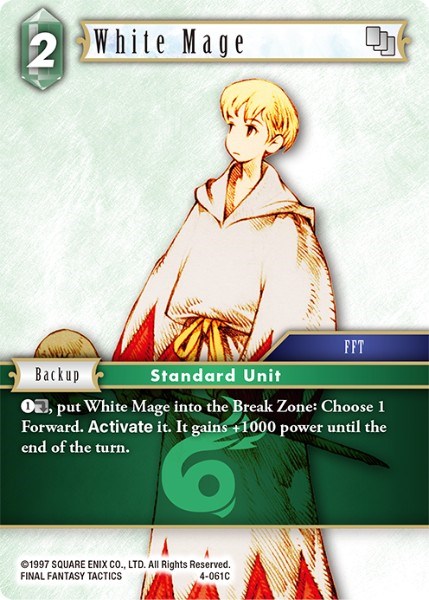 White Mage - Opus IV - Final Fantasy TCG