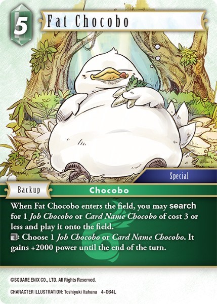 Fat Chocobo - Opus IV - Final Fantasy TCG