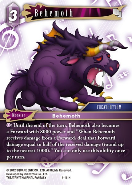 Behemoth - Opus IV - Final Fantasy TCG
