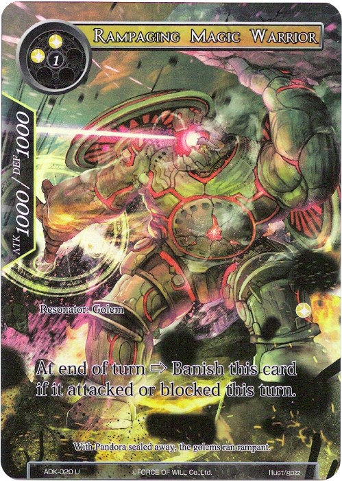 Rampaging Magic Warrior (Full Art) - Advent of the Demon King - Force ...