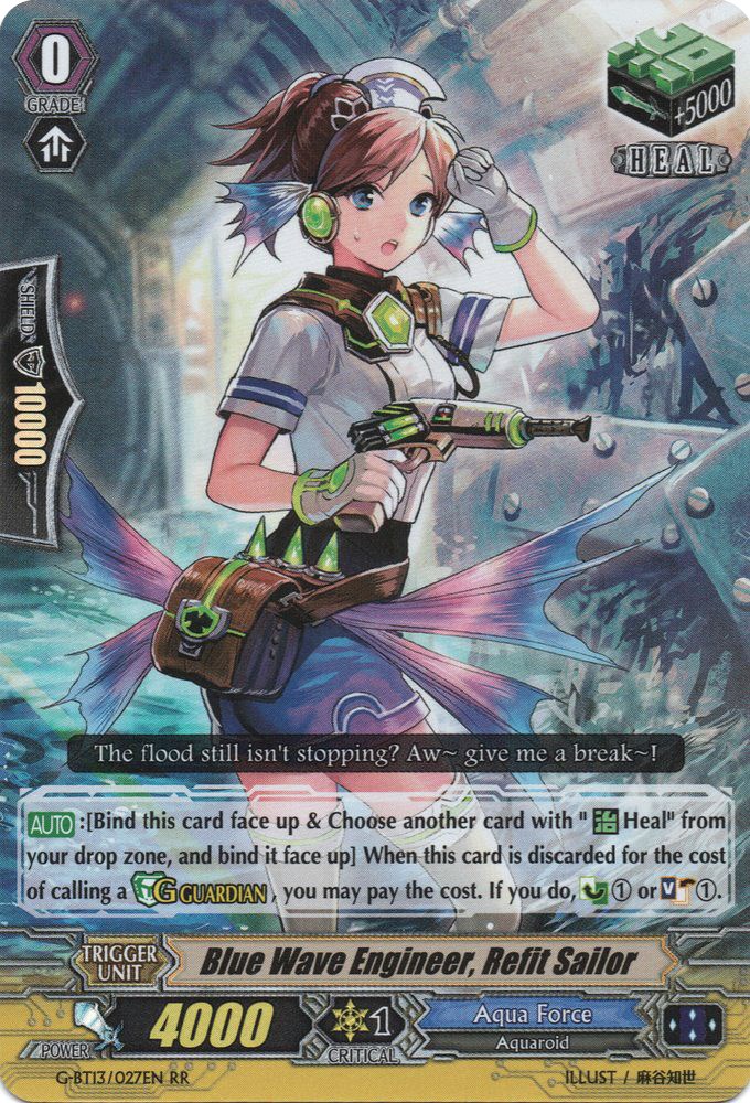 Blue Wave Engineer, Refit Sailor - Ultimate Stride - Cardfight Vanguard